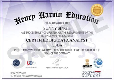 Big Data Analytics Course Certification Henry Harvin®