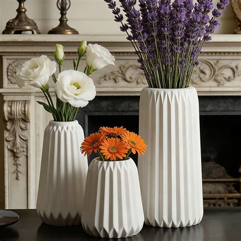 Aisamco Ceramic Vase Set Of 3modern Nordic Minimalist Boho