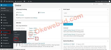 Tutorial Membuat Menu Navigasi Oke Web Indonesia