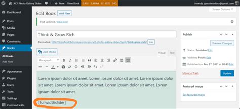 Custom Sliders With Advanced Custom Fields And Acf Photo Gallery