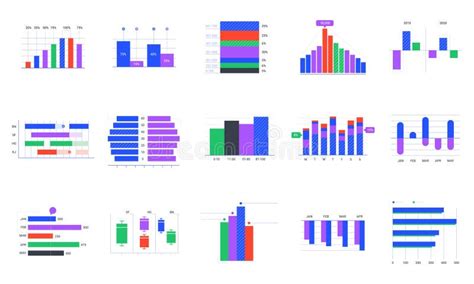 Graph Charts Colorful Diagrams Statistics Dashboard Chart And