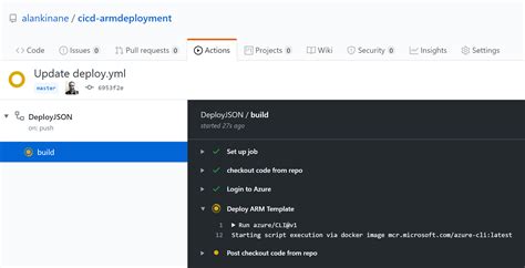 Azure CI CD With ARM Templates And GitHub Actions