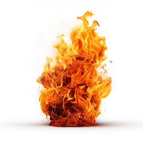Premium Photo Fire Flame Isolated On White 3d Rendering With Clipping