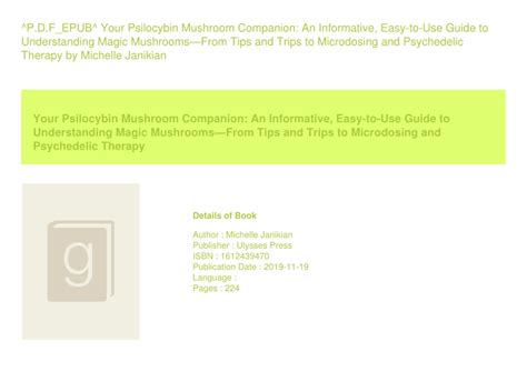 Ppt Pdfepub Your Psilocybin Mushroom Companion An Informative