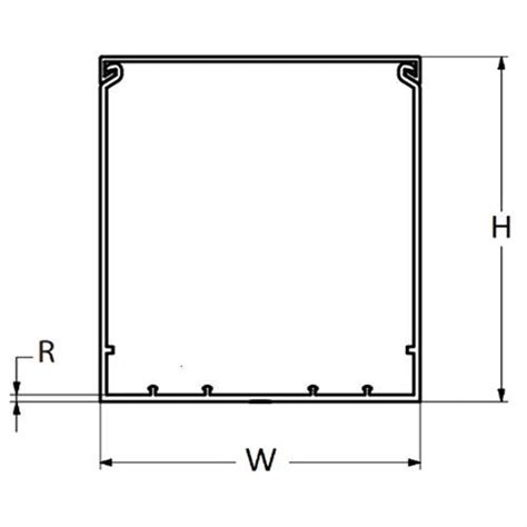 40x80 Slotted Type Cable Trunking A Plus Plastic And Electric