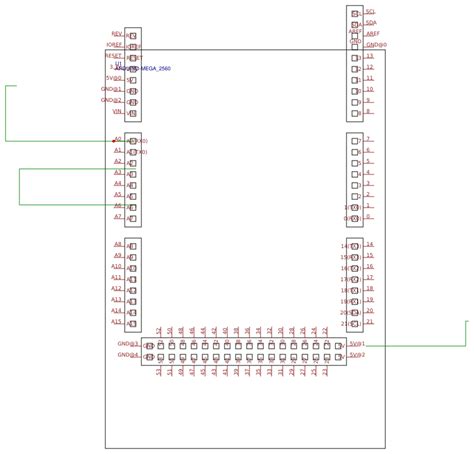 Scharduino Mega 2560 Foot Print2025 03 15 Resources Easyeda