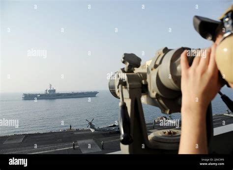The Aircraft Carrier Uss Carl Vinson Cvn 70 Background Relieves The