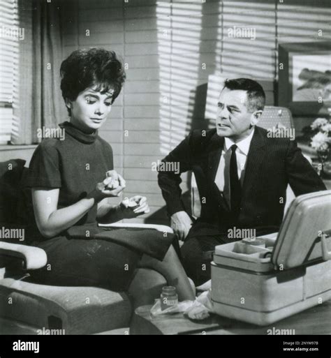 American Actor Glenn Ford And Actress Suzanne Pleshette In The Movie Fate Is The Hunter Usa