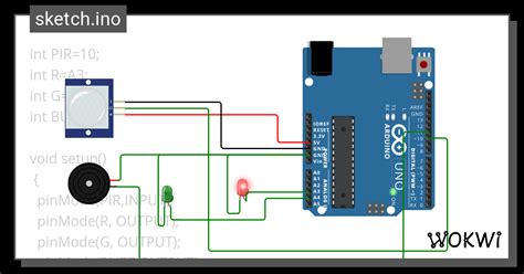Pir Sensor Copy Wokwi Esp32 Stm32 Arduino Simulator