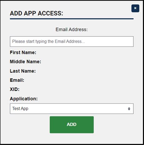 How To Add User Application Access