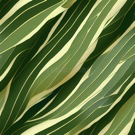 Seamless Pattern Tropical Leaf Green Vegetation Infinite Texture Stock