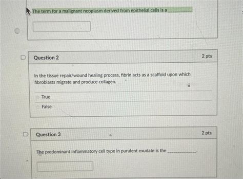 Solved The Term For A Malignant Neoplasm Derived From