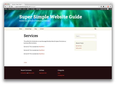 How To Edit Pages And Add Subpages In WordPress