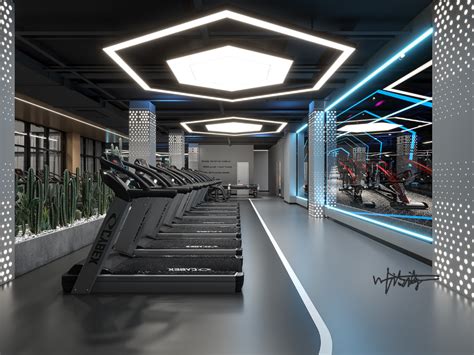 健身房设计黑白之间，重塑力量！诗诗小仙女 站酷zcool