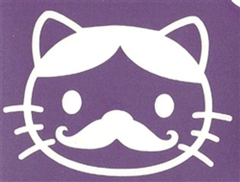 Moustache Hello Kitty 3 Layer Stencil The Paint And Party Place