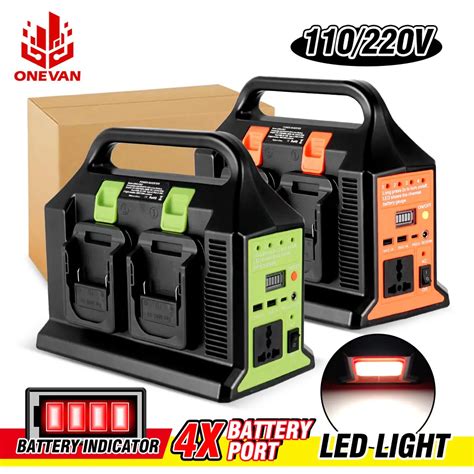 사인파 인버터 리튬 온 배터리 Ac 110v 220v 300w 휴대용 파워 뱅크 컨버터 마키타 18v 배터리용 인버터