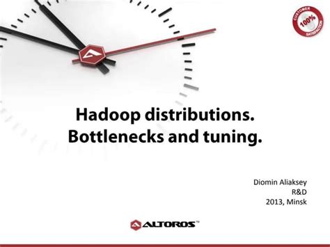 Hadoop Distributions Bottlenecks And Tuning Ppt