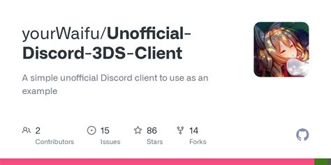 github yourwaifu unofficial discord 3ds client a simple unofficial