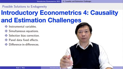 causality and estimation challenges introductory econometrics 4 youtube