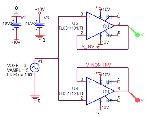 Operational Amplifier Difference Between Configurations Of Unity Gain Buffer Using Op