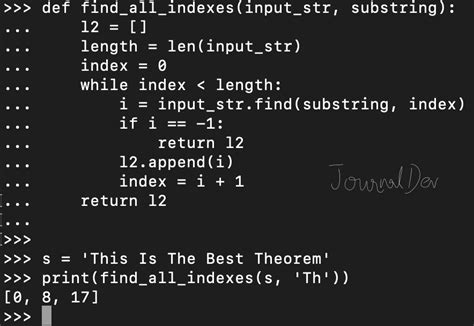 Python String Substring Journaldev