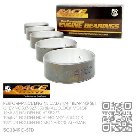Acl Race Series Performance Camshaft Bearings Set Std Size [chev V8 307