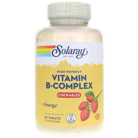 B Complex Stress Formula Chewable Solaray