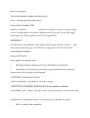 Understanding Gender And Development Impact Roles And Course Hero