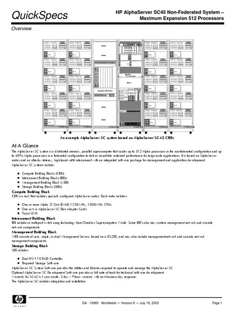 Hp Alphaserver Sc45 Pdf Computer Networking Digital Technology