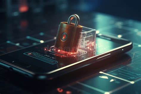 Cybersecurity Padlock Digital Lock On Technology Network Data