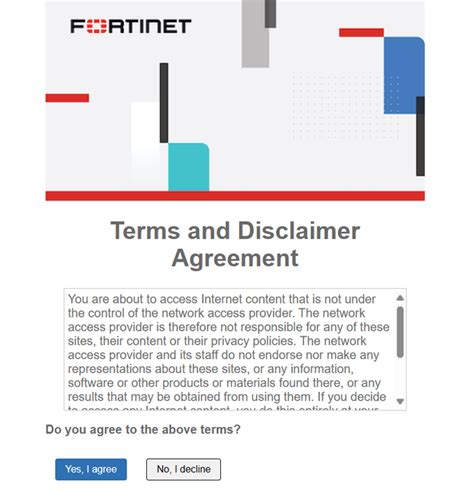 Troubleshooting Tip Captive Portal Disclaimer Is Fortinet Community