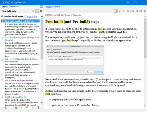 mcuxpresso ide s record intel hex and binary files mcu on eclipse
