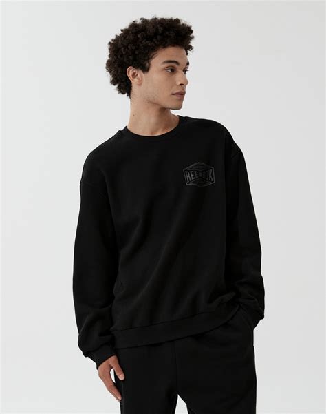 펌프 기모 맨투맨 블랙