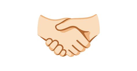 🤝🏻 Handshake Light Skin Tone Emoji