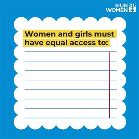 Un Women On Linkedin Women And Girls Must Have Equal Access To