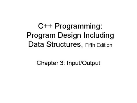 C Programming Program Design Including Data Structures Fifth