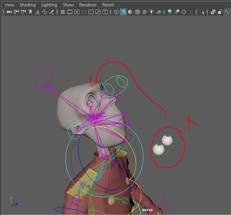 Eye Aim Constrain With Rigged Mesh Autodesk Community