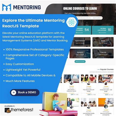 Mentoring — Elearning Learning Management System And Mentor Booking Lms Template With Admin By