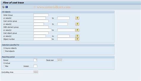Feot Sap Tcode Flow Of Cost Trace Old Version