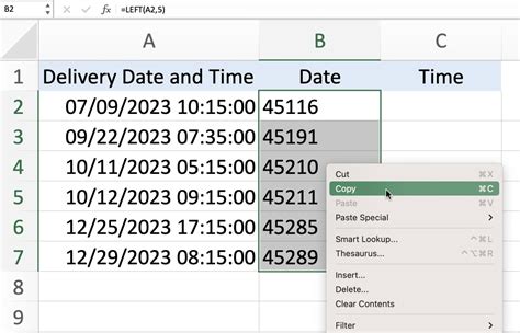 How To Separate Date And Time In Excel Myexcelonline