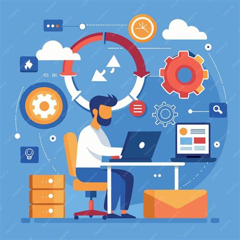 Premium Vector Devops Development Operation For Agile Software