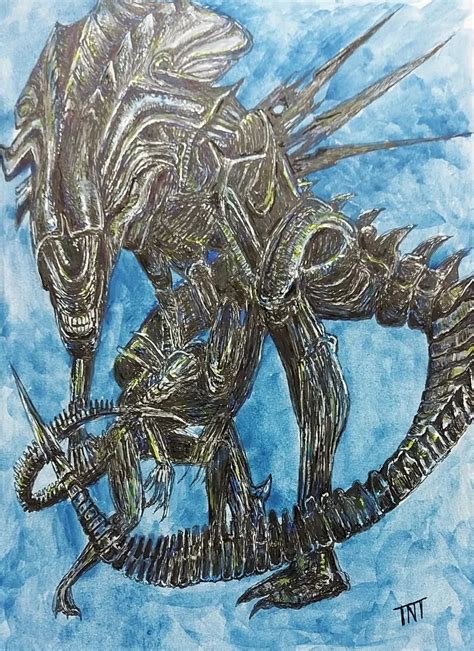 Xenomorph Chestburster Drawing Xenomorph Queen Mother Sketch Alien