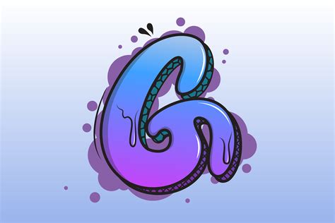 Graffiti Letter G Vector Illustration Graphic By K For Kreative