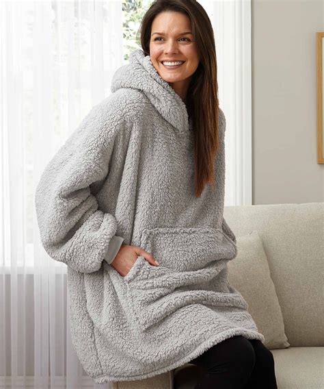 Oversized Adult Teddy Fleece Hoodie Uk