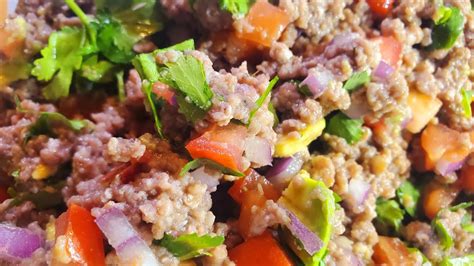 Deliciosa Carne TÁrtara Carne Apache Receta Facil Youtube