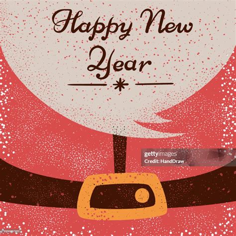 Santa Claus Happy New Year Cartoon Illustration High Res Vector Graphic