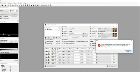 Error Checking For Update Sequence Generator Main Sequence Software