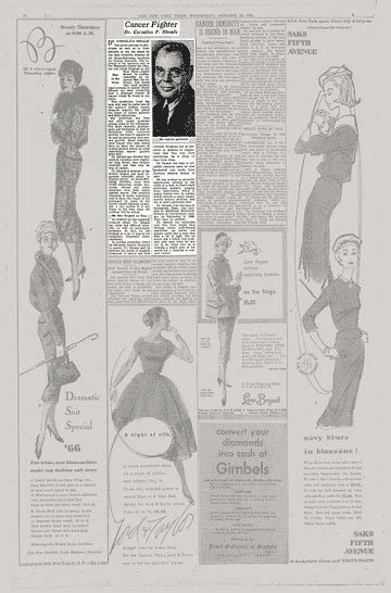 Cancer Fighter Dr Cornelius P Rhoads He Has Stepped On Toes The New York Times