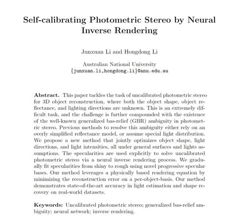 Junxuan Li On Linkedin Eccv2022