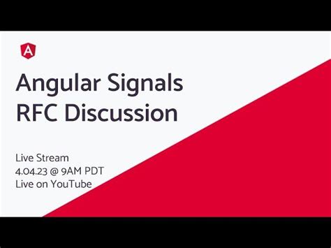 Ajay Barokar On Linkedin Angular Signals Rfc Discussion With The